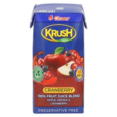 Clover Krush 100% Cranberry Fruit Juice UHT 1L | PnP