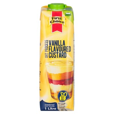 First Choice UHT Vanilla Custard 1L | PnP