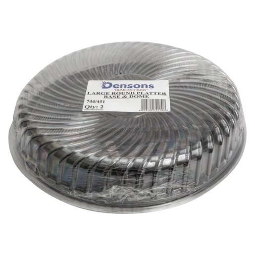 Densons Large Round Platter & Dome Base P744 /P451 2 Pack | PnP
