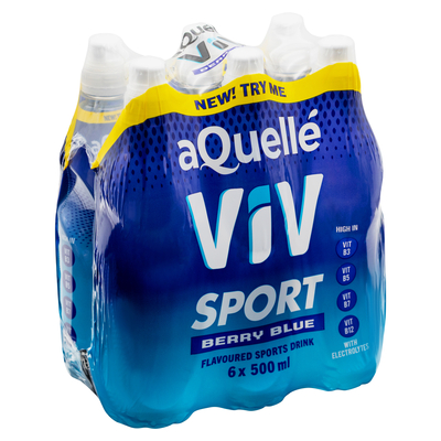 aQuelle ViV Berry Blue Sports Drink 6 x 500ml | PnP
