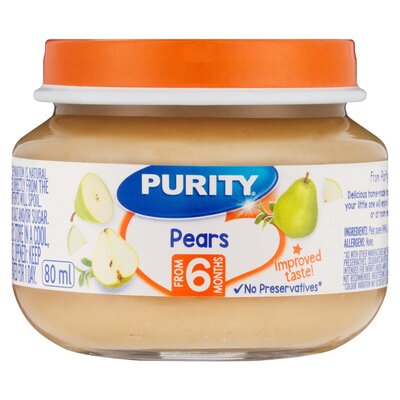 Purity 1st Food Pears 80ml | PnP