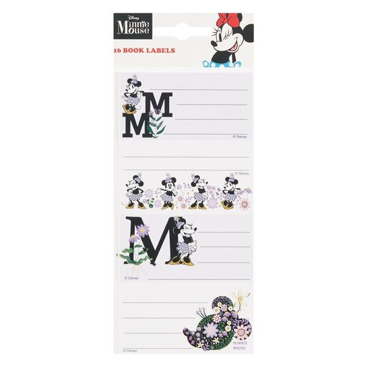 Creative Minnie Mouse Book Labels 16 Pack | PnP