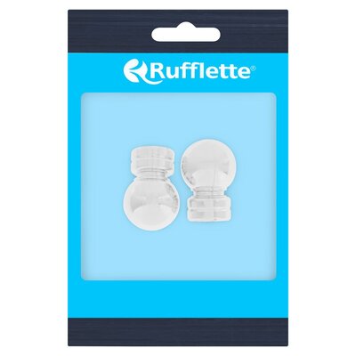 Rufflette Plastic Chrome Finial Ball 2 Pack | Smart Price Specials ...