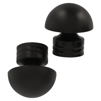Rufflette Black Annene Plastic Finial 2 Pack | Smart Price Specials ...