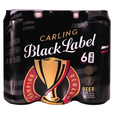 Carling Black Label Can 6 x 500ml | PnP