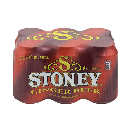Stoney Ginger Beer Can 330ml x 6 | PnP