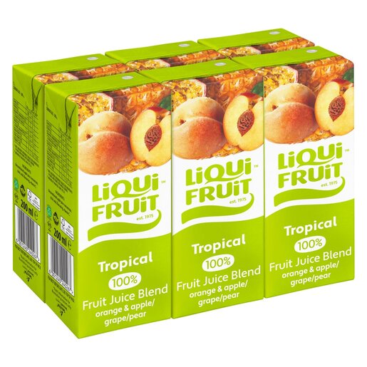 Liqui-Fruit Tropical 100% Fruit Juice Blend 6 x 200ml | Smart Price ...