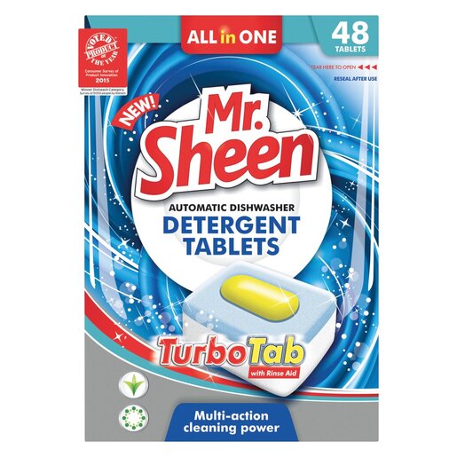 Mr Sheen Dishwashing Tablets 48 Pack | PnP