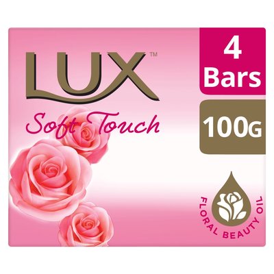 LUX Soft Touch Cleansing Bar Soap 4 x 100g | PnP