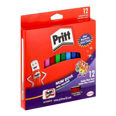 Pritt Jumbo Wax Crayons 12 Pack | PnP