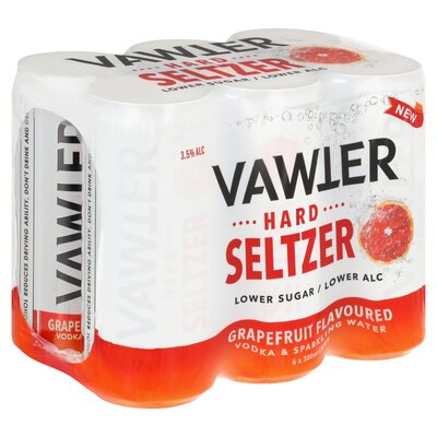 Vawter Hard Seltzer Grapefruit Can 6 x 300ml | PnP