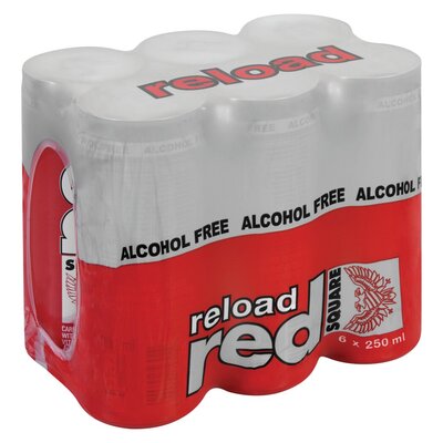 Red Square Reloaded Energy Drink Non Alcoholic Can 6 x 250ml | PnP
