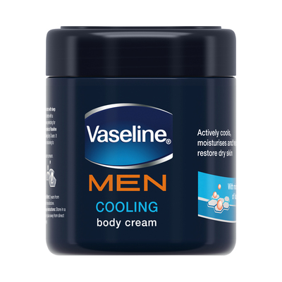 Vaseline MEN Cooling Moisturizing Body Cream for Dry Skin 400ml x 6 | PnP