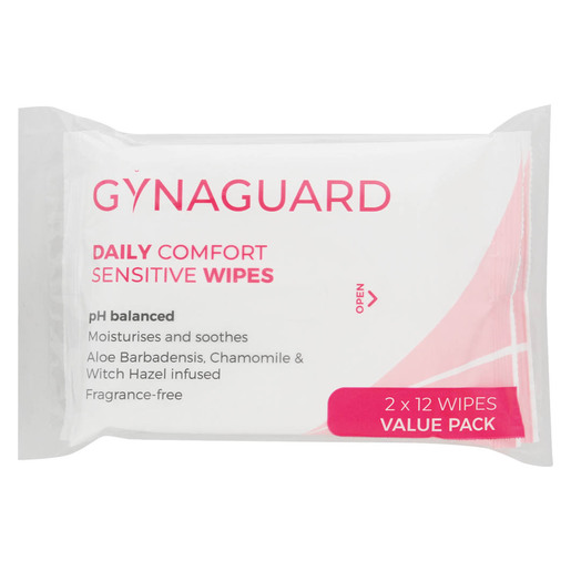 Gynaguard Wipes Daily Comfort Wipes 24 Pack | PnP