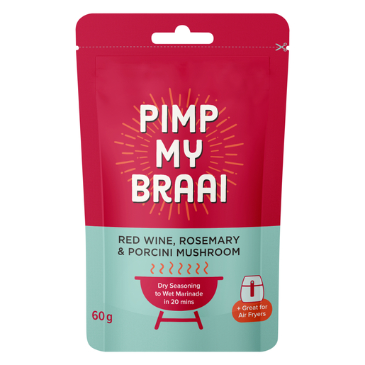 Pimp My Braai Red Wine Rosemary & Mushroom Rub 60g | PnP