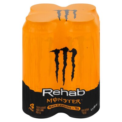 Monster Rehab Peach Energy Drink 4 x 500ml | PnP