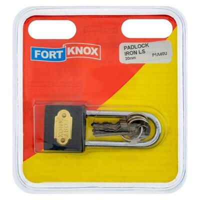 Fort Knox Iron Long Shackle Padlock 30mm | PnP
