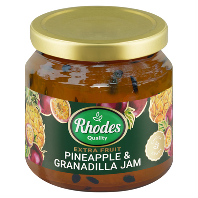 Rhodes Extra Fruit Pineapple & Granadilla Jam 340g | PnP