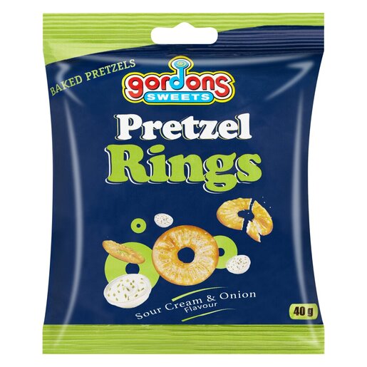 Gordons Sweets Sour Cream & Onion Pretzel Rings 40g | PnP