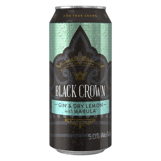 Black Crown Dry Lemon & Marula Can 440ml | PnP