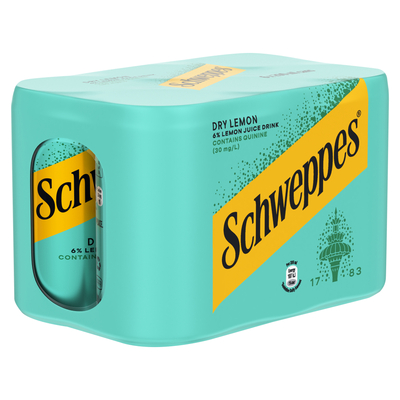 Schweppes Dry Lemon Can 200ml x 6 | PnP