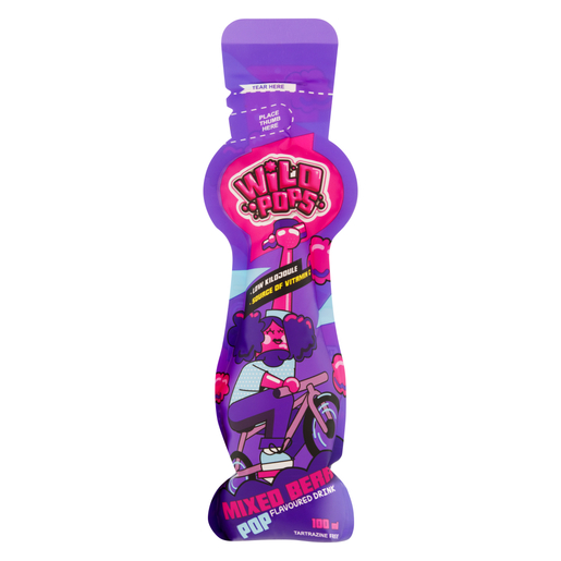 Wild Pops Mixed Berry Flavour Kids Drink 100ml | PnP