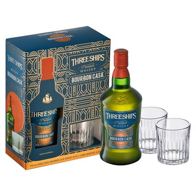 Three Ships Bourbon Cask Gift Pack 750ml | PnP
