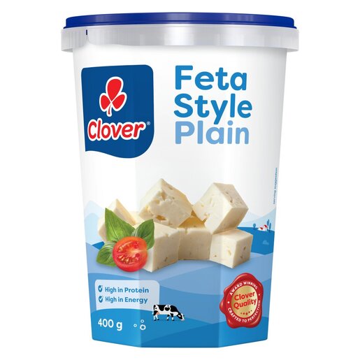 Clover Traditional Plain Feta Cheese 400g | PnP
