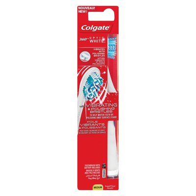 Colgate 360 Optic White Sonic Power Medium Toothbrush 1 Unit | PnP