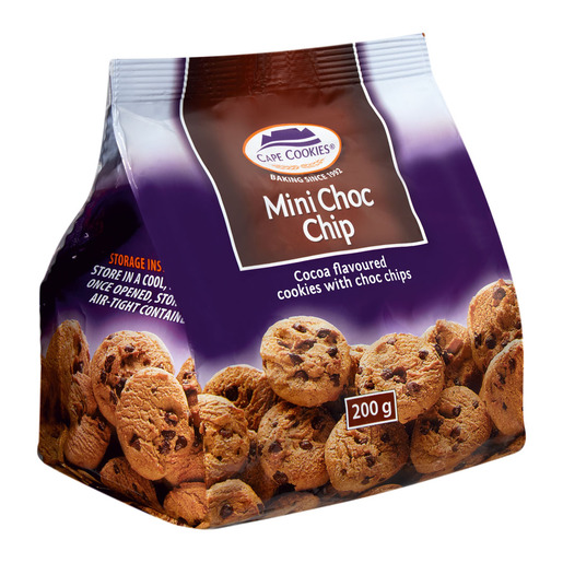 Cape Cookies Mini Chocolate Chip 200g x 1260 | PnP