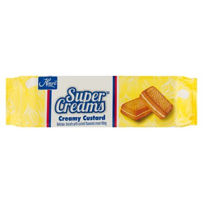 Henro Super Creams Creamy Custard Biscuits 125g | PnP