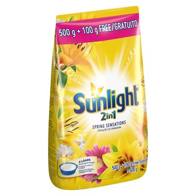 Sunlight Spring Sensations 2in1 Hand Washing Powder Detergent 600g ...