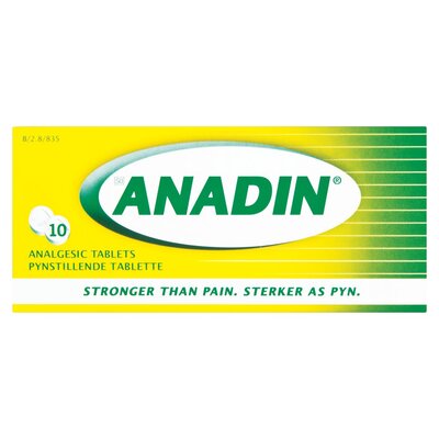 Anadin Pain Tablets Regular 10s | PnP