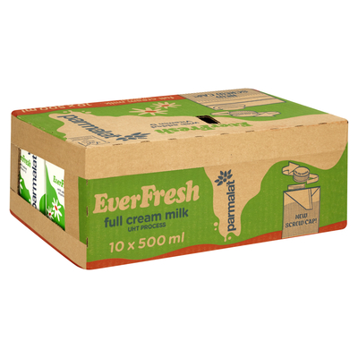 Everfresh Full Cream Long Life Milk 10 x 500ml | PnP