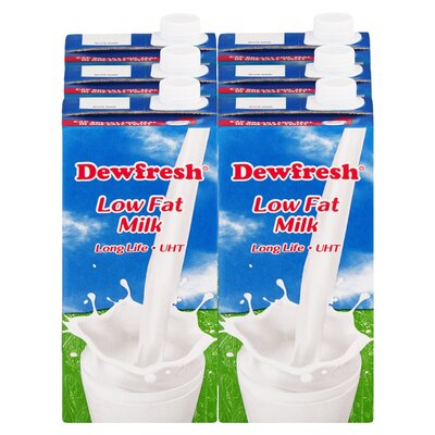 Dewfresh Low Fat Uht Milk 6 x 1L | Smart Price Specials | PnP Home