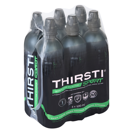 Thirsti Sport Lemon & Lime Flavoured Sports Drink 6 x 500ml | PnP