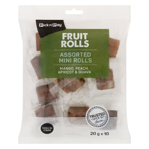 PnP Assorted Fruit Rolls 10 X 20g | PnP