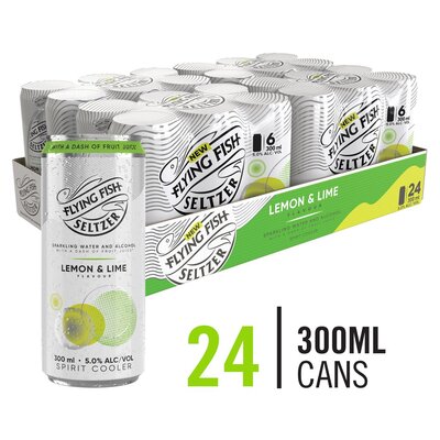 Flying Fish Hard Seltzer Lemon & Lime Can 24 x 300ml | PnP