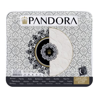 Pandora Assorted 1-Ply Embossed Queen-Sized Mink Blanket | PnP