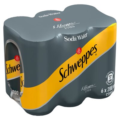 Schweppes Soda Water Can 200ml | PnP