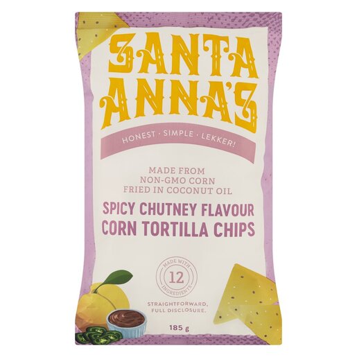 Santa Anna Spicy Chutney Corn Tortilla Chips 185g | PnP