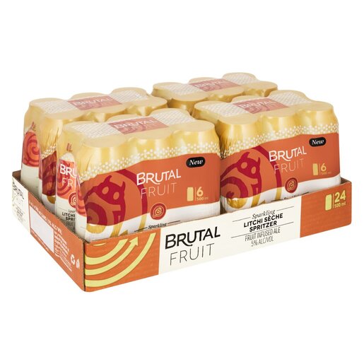 Brutal Fruit Litchi Seche Can 24 x 500ml | PnP