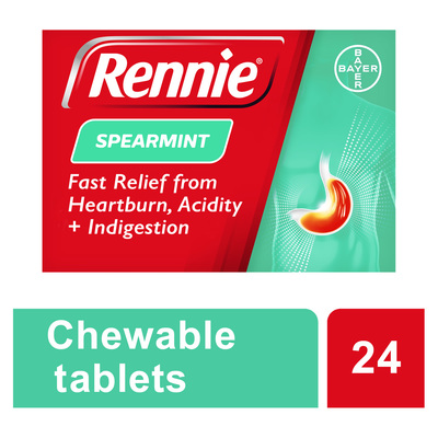 Rennie Spearmint Antacid Tablets 24s | PnP