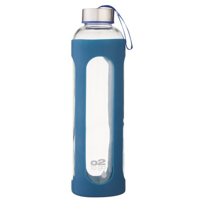 O2 Assorted Glass Bottle Silicone 600ml | PnP