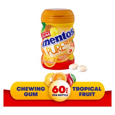 Mentos Full Fresh Sugar Free Chewing Gum Tropical Flavour 60 Pieces | PnP
