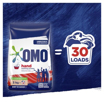 Omo Stain Removal Hand Washing Powder Detergent 3kg | Smart Price ...