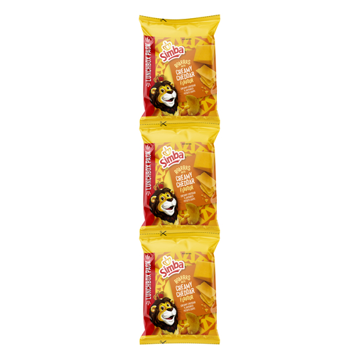 Simba Potato Chips Creamy Cheddar 3 Pack x 25g | Smart Price Specials ...