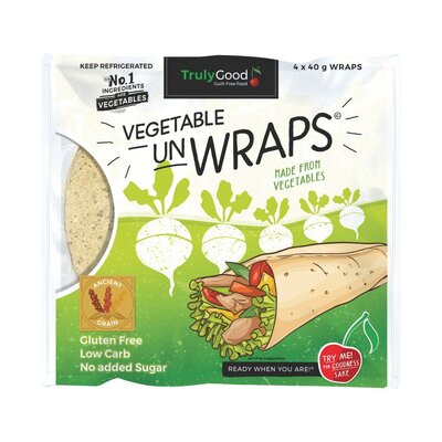 Truly Good Vegetable Cauliflower & Turnip Wrap 4 Pack | PnP