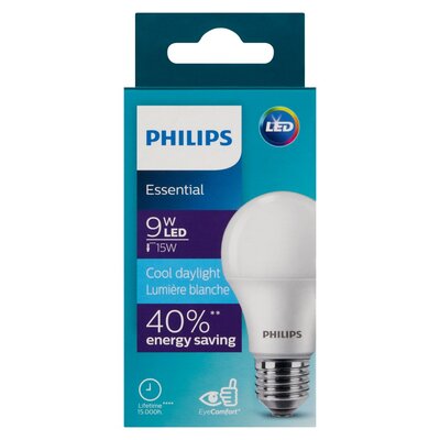 Philips Essential 9W E27 6500K LED Light Bulb | Smart Price Specials | PnP Home