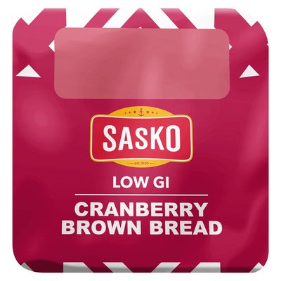 Sasko Low Gi Cranberry Brown Bread 800g | Smart Price Specials | PnP Home